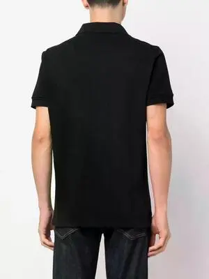 TOM FORD Short-sleeved Cotton Polo Shirt - Black