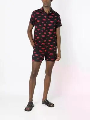 AMIR SLAMA Printed Cotton Shorts