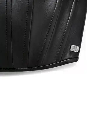Marc Jacobs Strapless Leather Corset Top