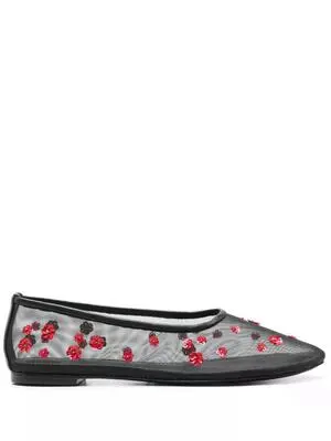Staud Alba Ballerina Shoes - Black