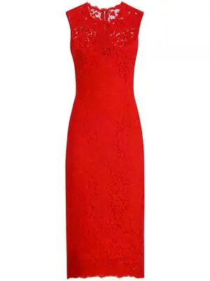 Dolce & Gabbana Midi Floral-lace Dress