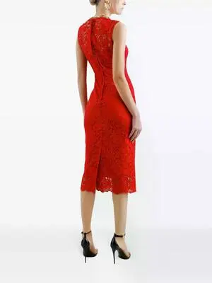 Dolce & Gabbana Midi Floral-lace Dress