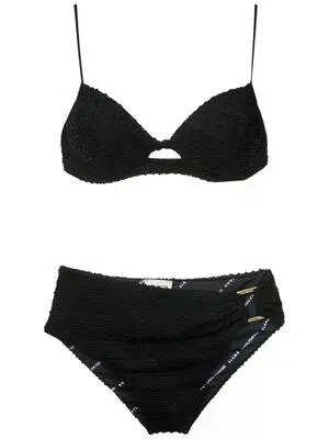 AMIR SLAMA Sweetheart-neck High-waist Bikini - Black
