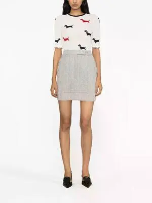 Thom Browne Tweed Mini Skirt
