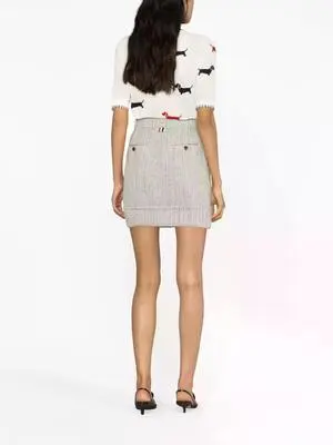 Thom Browne Tweed Mini Skirt