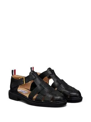 Thom Browne Pebbled Leather Fisherman Sandals