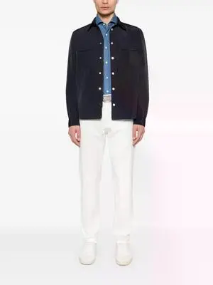 Brunello Cucinelli Logo-buttons Jacket - Blue