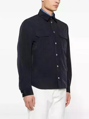 Brunello Cucinelli Logo-buttons Jacket - Blue