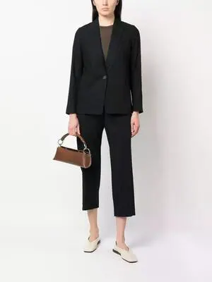 Vince Single-breasted Linen-blend Blazer - Blue
