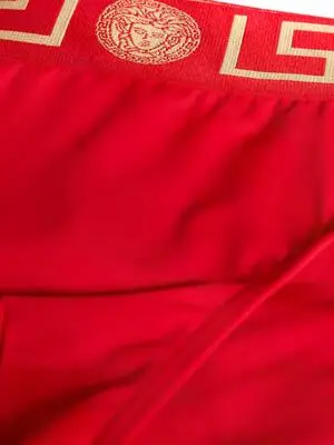 Versace Greca Border Swim Briefs - Red