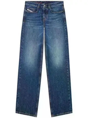 DIESEL® D-macro Logo Patch Jeans - Blue
