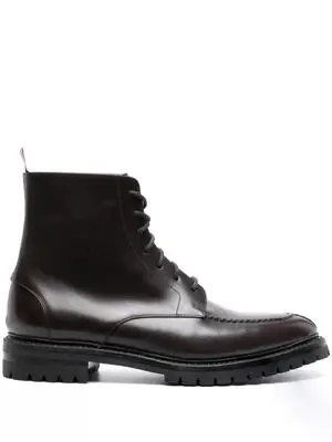 Thom Browne Wingtip Leather Boots - Brown