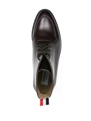 Thom Browne Wingtip Leather Boots - Brown