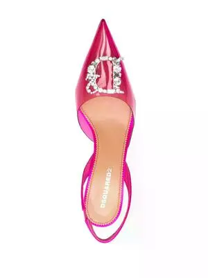 Dsquared2 80mm Embellished-logo Slingback Pumps