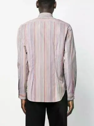 Paul Smith Striped Pointed-collar Cotton Shirt