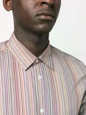 Paul Smith Striped Pointed-collar Cotton Shirt