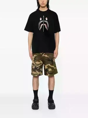 A BATHING APE Graphic-print Cotton T-shirt - Black
