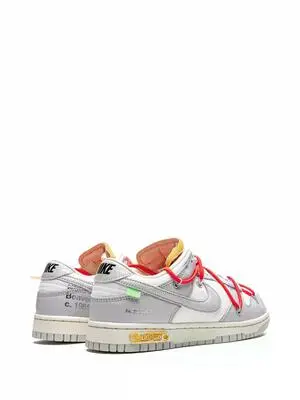 Nike X Off White Dunk Low Lot 6 Sneakers - White