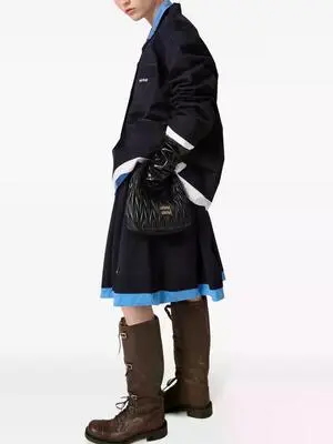 Miu Miu Lace-up Leather Boots - Brown
