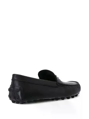 TOD'S Gommino Leather Loafers - Black