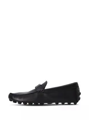TOD'S Gommino Leather Loafers - Black