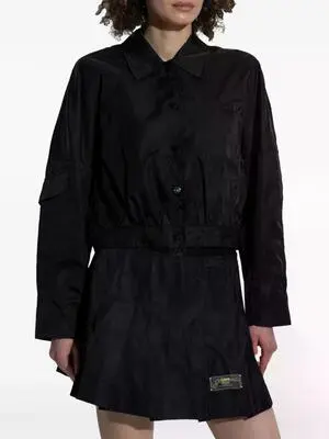 GANNI Logo-appliqué Bomber Jacket