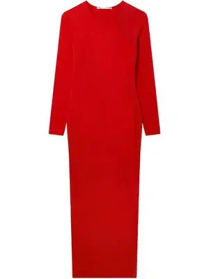 Stella McCartney Lace-panel Midi Dress - Red
