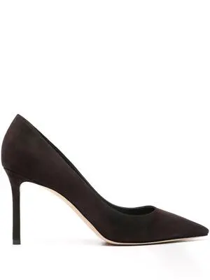 JIMMY CHOO Romy 85mm Suede Pumps - Brown