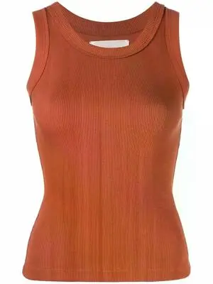 STYLAND Fine-ribbed Vest Top - Orange