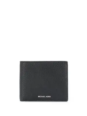 Michael Kors Greyson Pebbled Billfold Wallet - Black