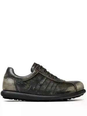 Camper Pelotas Ariel Distressed Leather Sneakers - Grey