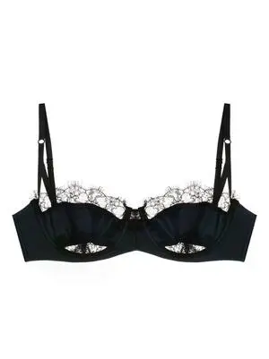 Kiki De Montparnasse Lace Balconette Bra - Blue