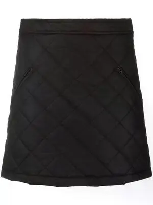 Burberry High-waist Quilted Skirt