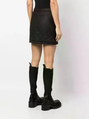 Burberry High-waist Quilted Skirt