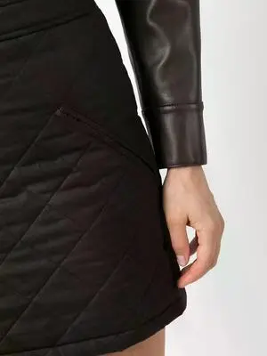 Burberry High-waist Quilted Skirt