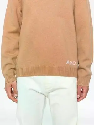A.p.c. Intarsia-knit Virgin Wool Sweater - Neutrals