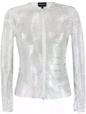 Giorgio Armani Crew-neck Mesh T-shirt