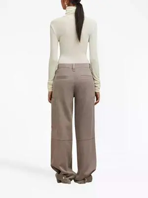 AMI Paris Roll-neck Ribbed Knit Sweater