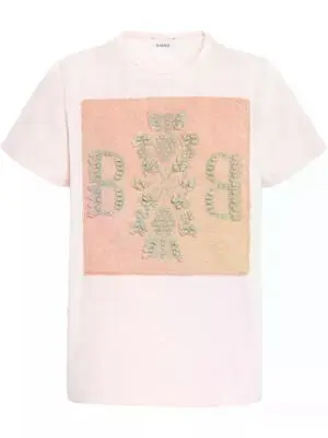 BARRIE Logo-patch T-shirt - Pink