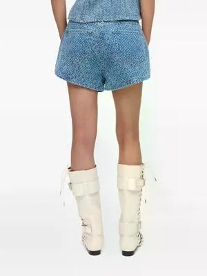 GANNI Logo Patch Shorts