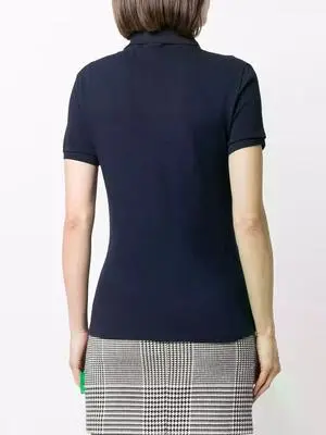 Lacoste Logo-patch Polo Top - Blue