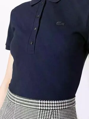 Lacoste Logo-patch Polo Top - Blue