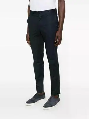 Incotex Poplin Trousers - Blue