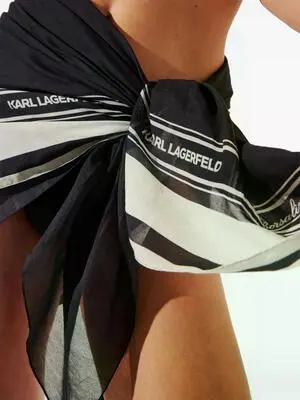 Karl Lagerfeld Logo-trim Pareo