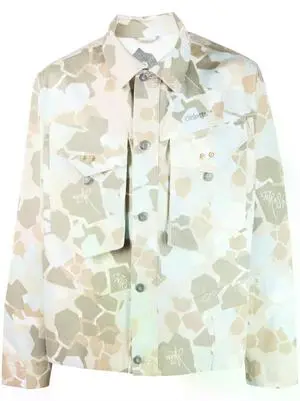 OBJECTS IV LIFE Camouflage-pattern Denim Jacket - Neutrals