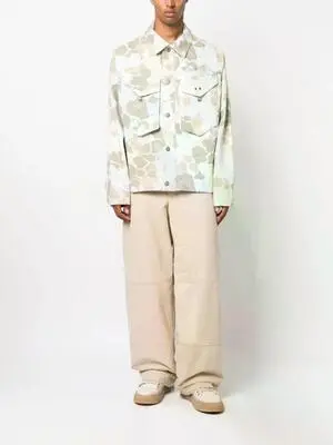 OBJECTS IV LIFE Camouflage-pattern Denim Jacket - Neutrals