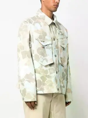 OBJECTS IV LIFE Camouflage-pattern Denim Jacket - Neutrals