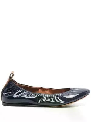 LANVIN Leather Ballerina Flat - Blue