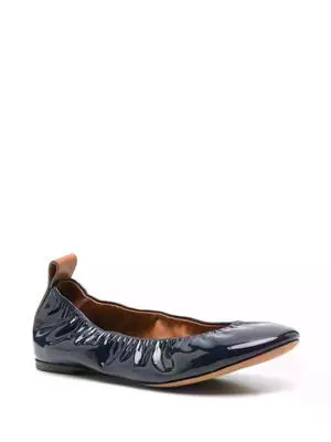 LANVIN Leather Ballerina Flat - Blue