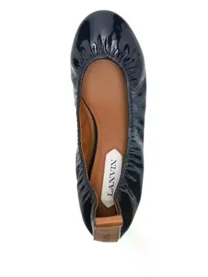 LANVIN Leather Ballerina Flat - Blue